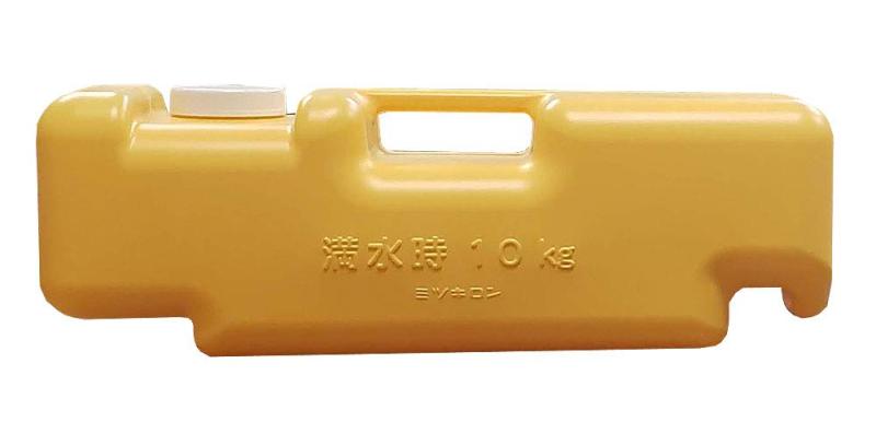 ミツギロン 看板 重り 注水式重石 バリストン 510×165×175 オレンジ色:オレンジ間口×奥行×高さ（mm）:510×165×175