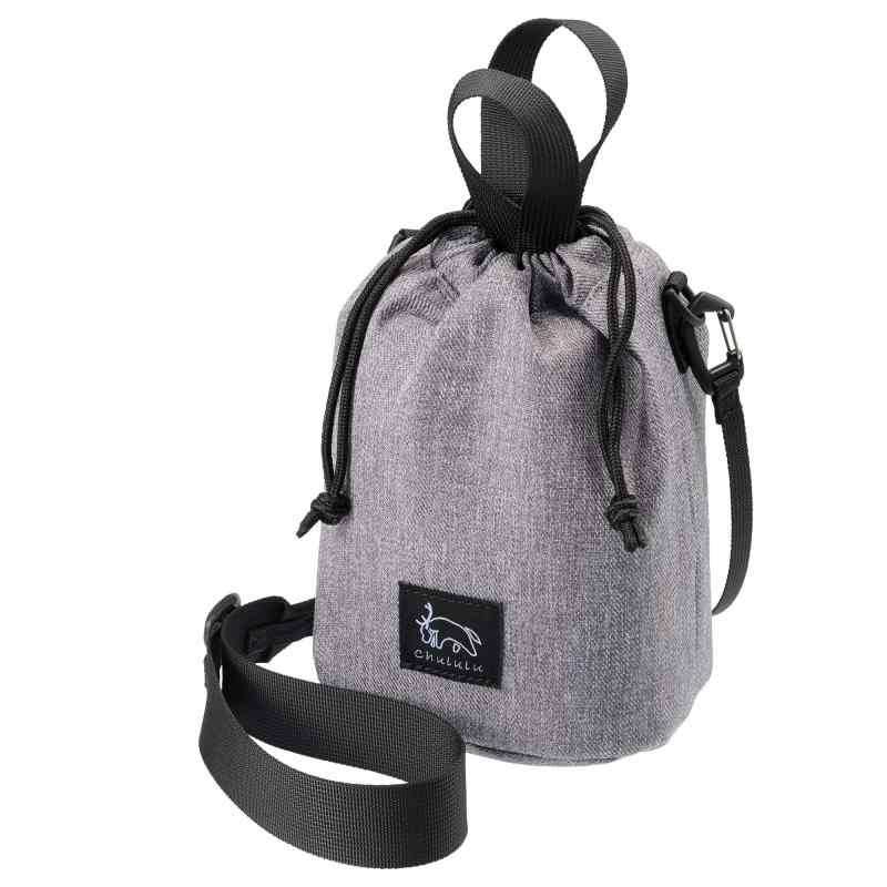 ハクバ HAKUBA カメラバッグ Chululu(チュルル ) ホリデイ ドローバッグAZ Sサイズ ヘザーグレー カメラやスマホなど最小限で持ち歩ける巾着型のバッグ 手提げ&amp;ショルダーの2Way カメラポーチ カメラやスマホなど...