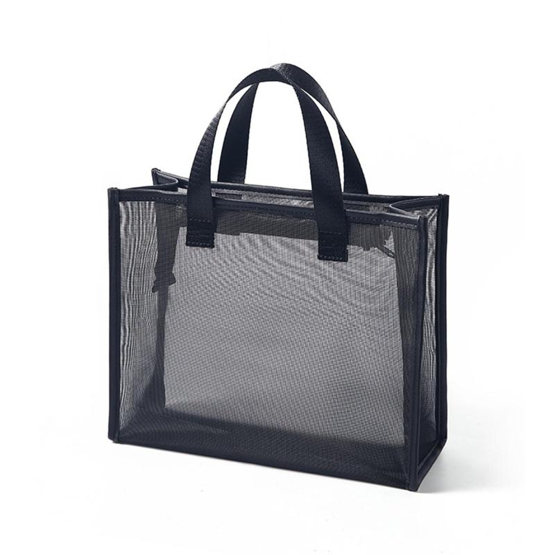 スパバッグ 温泉バッグ ブラック 収納用 防水 快適で耐久性がある 抗圧力と耐摩耗性 洗面/化粧身の回り品を収納可能【製品の詳細】サイズ：28cm×23cm×12cm、素材：ナイロン、色：ブラック。【通気性に優】バッグ全体は通気性に優れたメ...