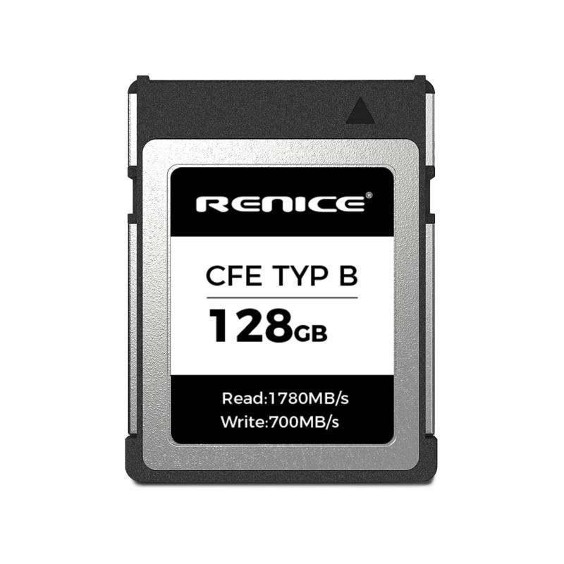 RENICE CFexpress Type B 128GB 高性能 メモリーカード 最大読み出し1780MB/s 最大書き込み700MB/s PCIe Gen3.0x2 NVMe 1.3 超低消費電力 4K/6K録画対応 for EOSR3...