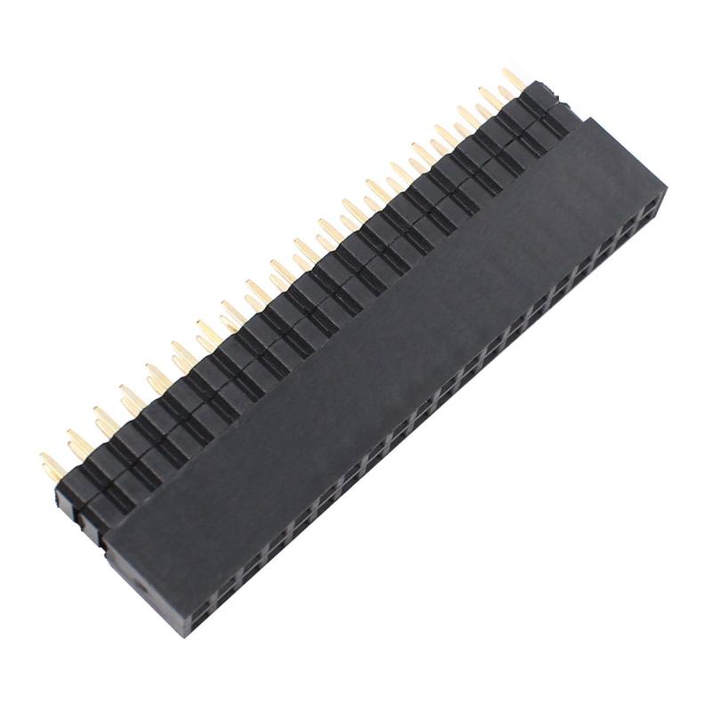 HELLOYEE 2x20 ピン 0.1"間隔 GPIO メス ヘッダ コネクタ ソケット for Raspberry Pi A+ Pi Model B+ Pi 2 Pi 3 Pi 4（パック5個）GPIOヘッダ 用ラズベリーPi...