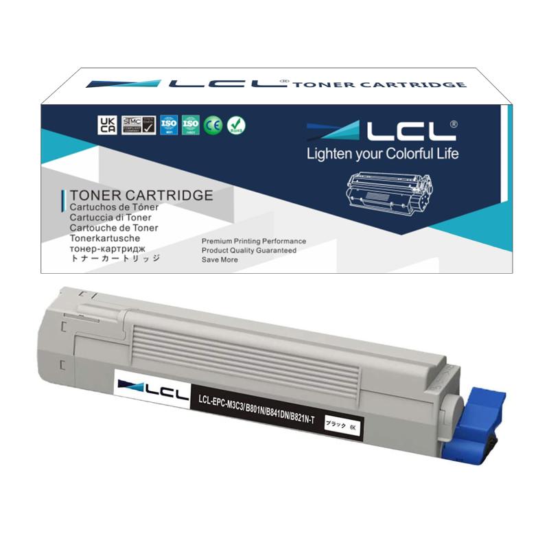 LCL OKI用 EPC-M3C3 B801N B841DN B821N-T (1パック ブラック) 互換トナーカートリッジ ドラムなし 対応機種:OKI B801N/B841DN/B821N-T【購入注意】間違った商品が購入されることを避...