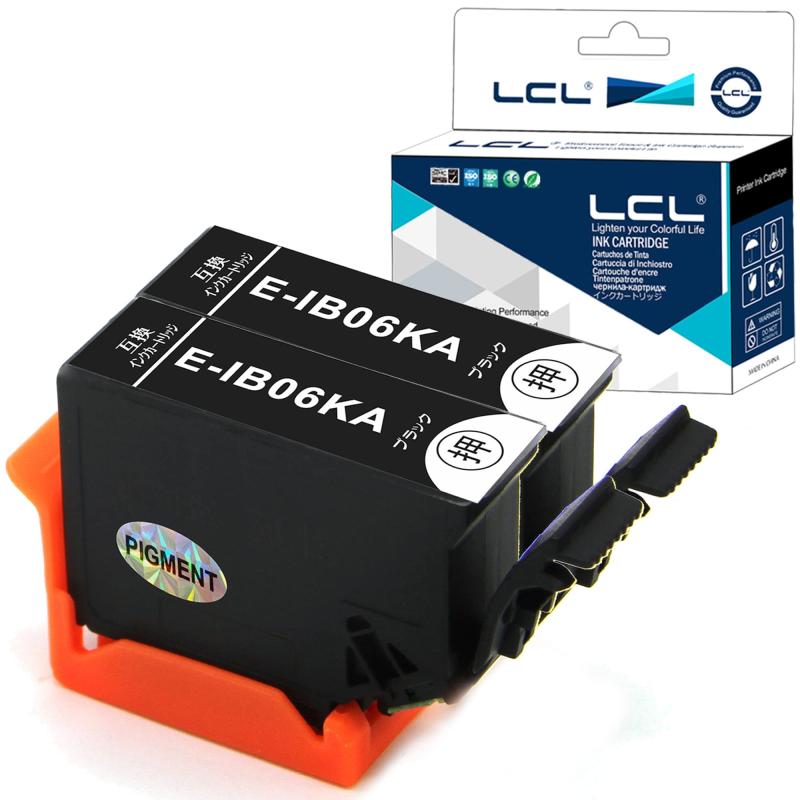 LCL エプソン用 IB06 IB06KA （2パック ブラック） 互換インクカートリッジ 顔料 ICチップ残量表示検知機能付き 対応機種： PX-S5010 PX-S5010R1【購入注意】本製品を正常に使えるために、以下の商品の説明をご...