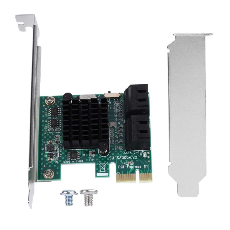 SATA3.0拡張カード 4ポート PCIE-SATA3.0拡張コントローラーカードアダプター 6G拡張アダプタボード 増設ボード インターフェースカード 高速伝送 拡張カード【リアSATA3.0インターフェース】新しいアップグレードにより...
