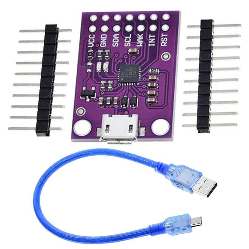 Youmile CP2112 デバッグボードUSB-SMBus I2C通信モジュール CP2112 2個マイクロUSBケーブルを備えたfor Arduino用の評価キット✅【PARAMETER】：USBバス電源：4.0〜5.25V;セルフパ...