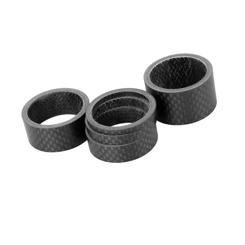 BULLSPANN ハンドルバーステムスペーサー スペーサーマット 自転車用 内径28.6mm 3 5 10 15 20mmカーボンファイバーヘッドセット 5個入り ブラック【マルチサイズ選択】このパッケージには5つの異なるサイズが含まれて...