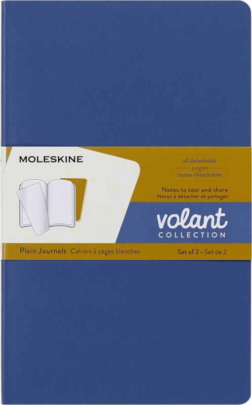 Moleskine Volant Journals Large Plain Forget.Blue Amber.Yellow【名称】VOLANT ジャーナル【色】フォーゲット ミー ノット ブルー、アンバーイエロー【タイプ】白紙【サイズ】ラージ