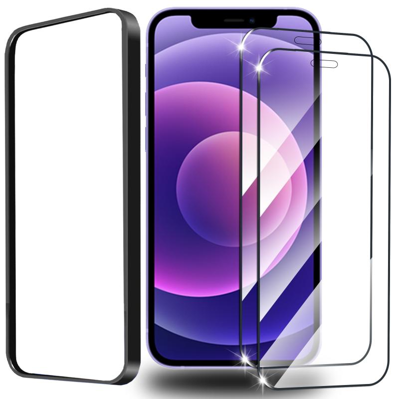 iPhone12 ガラスフィルム iPhone12 Pro フィルム【旭硝子日本製】iPhone 12/12 Pro 指紋認証対応 硬度9H 耐衝撃 スクラッチ防止 自動吸着 露出オーバー防止 気泡ゼロ 指紋防止 アイフォン12 用の 保護...