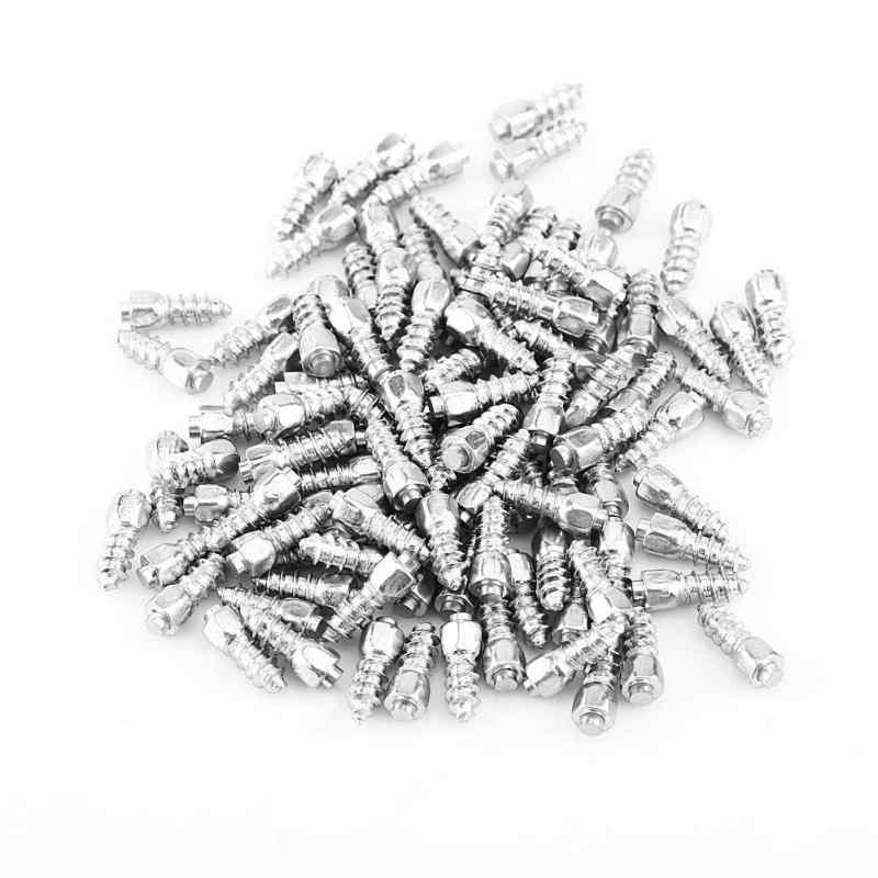 Elerose 100PCS 12mm雪アンチスキッドタイヤスタッドスクリュータイヤスパイクタイヤ車/トラック/ATVパワフルなパフォーマンス：これらのスタッドは、ほとんどのタイヤに適合するように特別に設計されており、ATV、UTV、または...