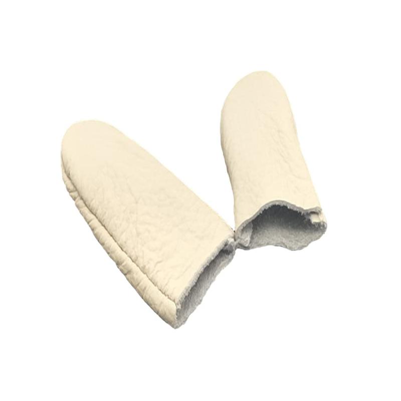 MEDUSHASHA 指サック 指カバー 手芸 皮 指保護 人差し指と親指です 指保護サック 2個【サイズ】指先保護サック2個セット、サイズ：親指：約5CM、人差し指：約7CM【素材】牛皮【指プロテクターは】柔らかい皮革を使用しているので指...