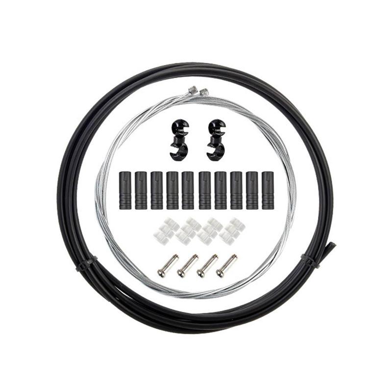 SZSL 自転車 シフトワイヤー 自転車交換用 多機能 抵抗性 耐久性 自転車パーツ セット マウンテンバイク ロードバイク 折りたたみ自転車 交換用 ブラック【セット内容】アウターケーブル：長さ2m/直径4mm；シフトケーブル：長さ1.5...