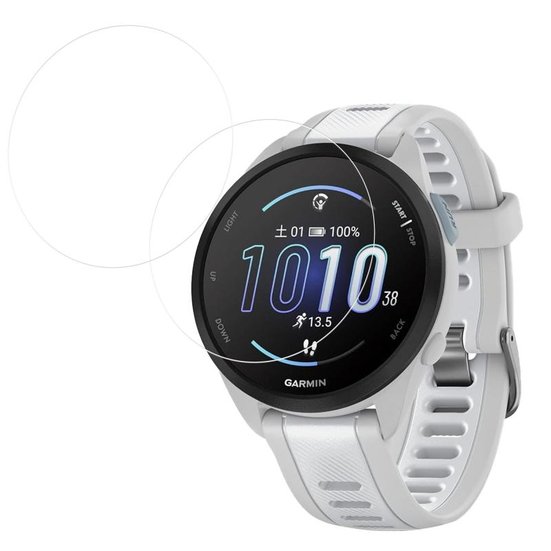 HKKAIS GARMIN Forerunner 165/165 Music 保護カバー【2枚セット】日本製硝子採用GARMIN Forerunner 165/165 Music用 ケース 保護 ガラスフィルム 液晶 保護【対応機種-注意】...
