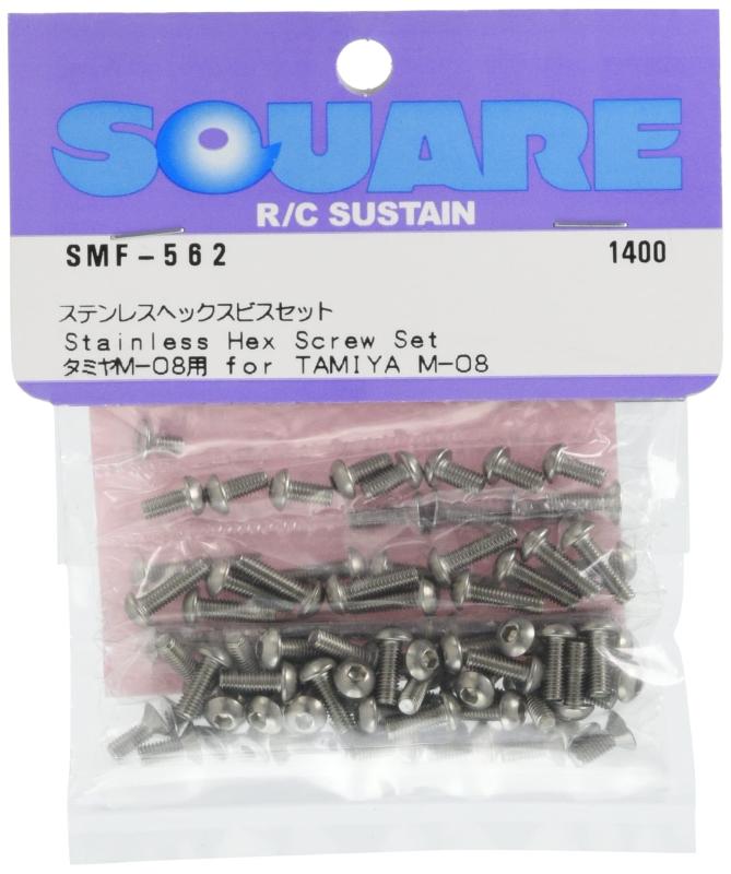 ステンレスヘックスビスセット タミヤM-08用 SMF-562本製品に電池は使用しません。