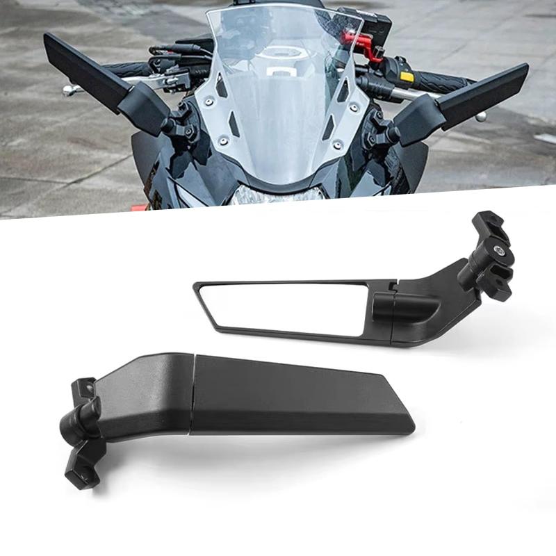 FOR GSXR125 1100 GSX250R GSX650F アクセサリー オートバイ CNC アルミ製 見えないバックミラー バックミラー スポーツ ウィングレット バックミラーキット サイドビューミラースポーツバイクやネイキッドバイ...