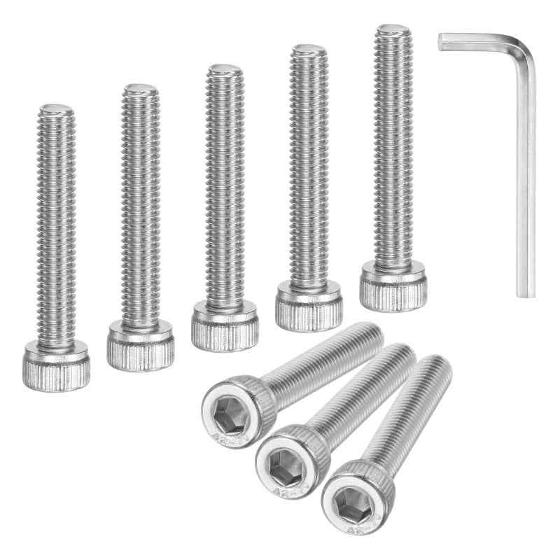 M METERXITY 20個入り M5 x 30mm ソケットヘッドキャップボルト、304ステンレススチール製ヘックスマシンボルト、アレンソケットドライブスクリュー、修理/DIY用、全ねじ付きファスナーキット [[多目的利用] - これら...