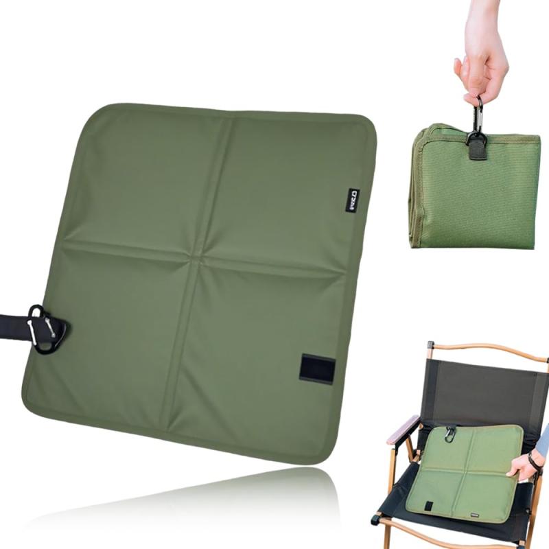 アウトドア 座布団 折り畳みクッション 1本セット ポータブルクッション 断熱防湿 収納 軽量 持ち運び 吊り下げ式 多目的マット 屋外用 花火大会/キャンプ/登山/ハイキング/公園での涼み/釣セット内容：屋外用防湿折りたたみクッション1本...