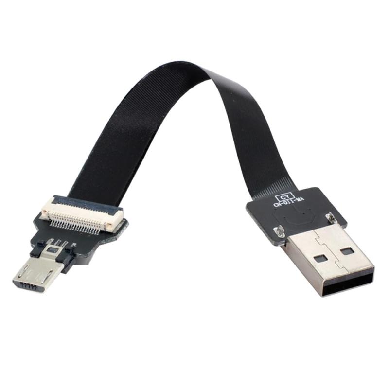 Xiwai USB 2.0 タイプ A オス - メス延長データ フラット スリム FPC ケーブル (FPV、ディスク、スキャナー、プリンター用)