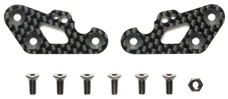 タミヤ(TAMIYA) ホップアップオプションズ No.1962 OP.1962 TC-01 カーボンフロントステフナー 54962シャーシとフロントアッパーカバー (K1部品)を結合させるための2.5mm厚カーボン製のステフナーです。フロ...