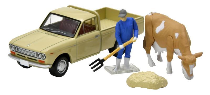 トミーテック (TOMYTEC) トミカリミテッドヴィンテージ 1/64 LV-195d ダットサン 1300 トラック 薄茶 フィギュア付 完成品牧場の情景もますます広がる。人気のダットサン トラックにフィギュアが付属ダットサントラック ...