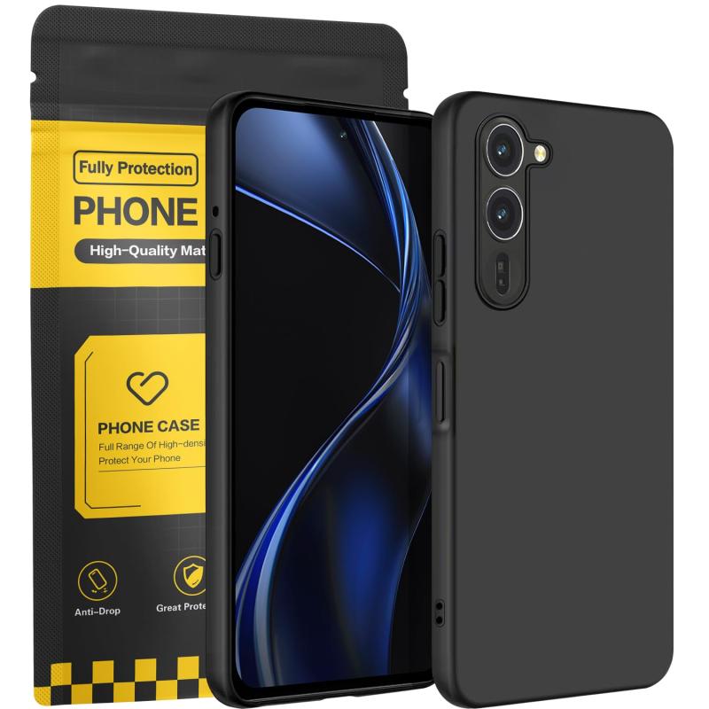 [TEELOFU] For Arrows Alpha F-51F ケース ブラック 耐衝撃 落下防止 指紋防止 TPU 素材 耐衝撃 シンプル デザイン ストラップホール付 携帯便利 対応 arrows F-51f ケース (ブラック)☀【...