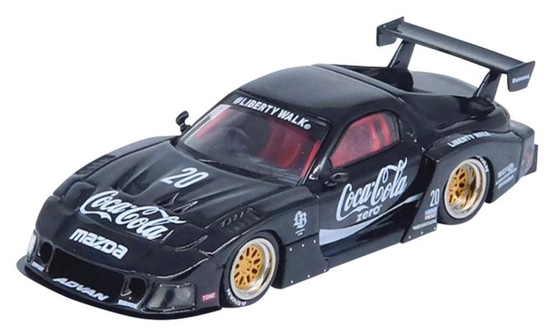 Inno Models 1/64 マツダ RX7 (FD3S) LB-WORKS スーパーシルエット ブラック 完成品Inno Models 1/64スケールミニカー。ダイキャストモデル。