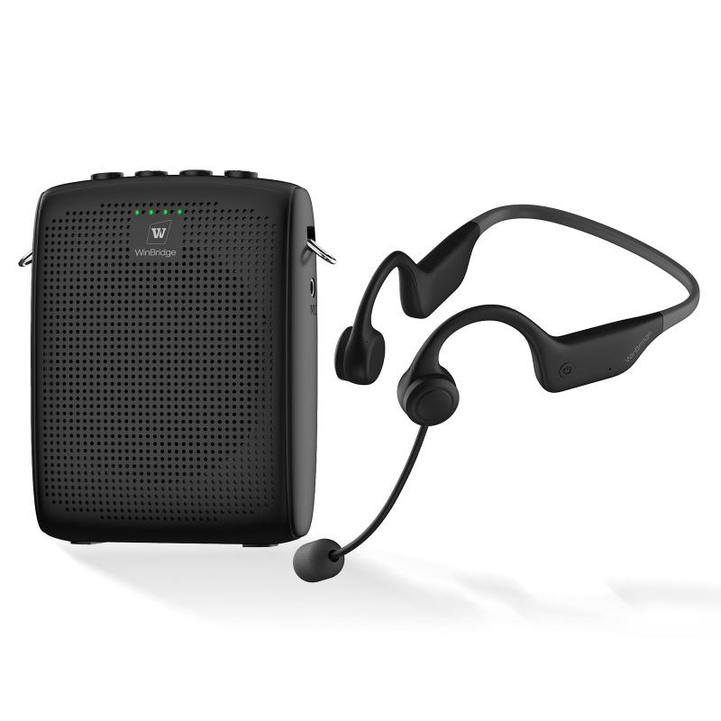 WinBridge 拡声器 15W ポータブル拡声器 小型拡声器 耳掛けマイク 2600mAh ハンズフリースピーカー 軽量 スピーカー イベント 会議 先生用 講座 日本語取扱書付 WB007ポータブル拡声器：この耳掛け式拡声器は、先進的...