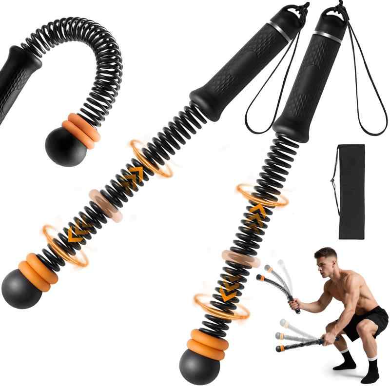 バトルロープ【最新デザイン 可調節負荷リング付き】バトルロープトレーニング 2本セット 筋力トレーニング器具 強力 高効率 自宅用 持ち運び便利 全身の筋肉トレーニング 男女兼用 日本【コードレス＆静音・省スペース】 コードレスバトルロープ...