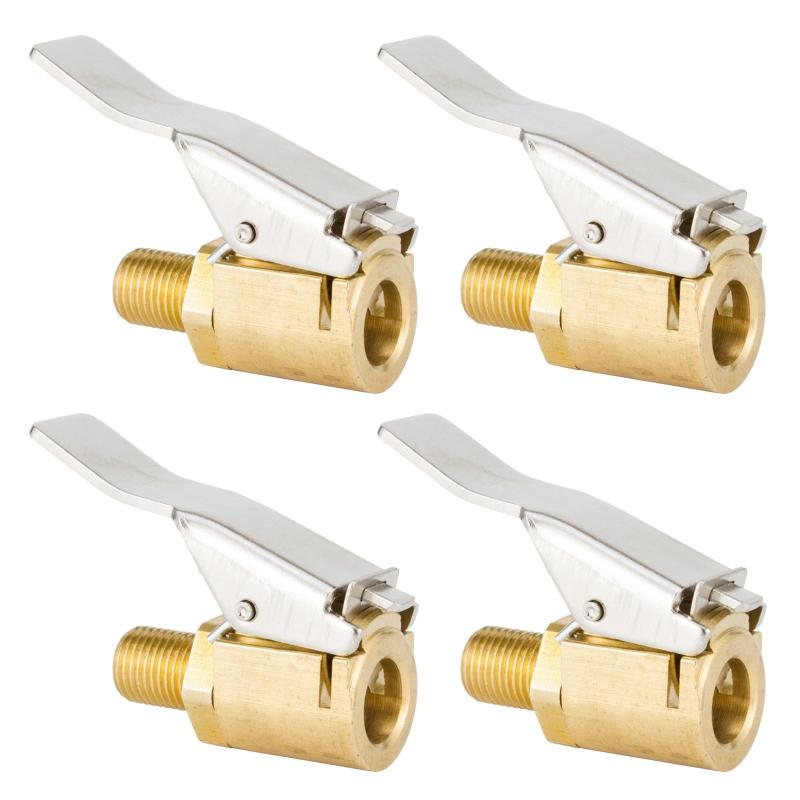 EsiFare 閉鎖フローロックタイヤ スレッド 純銅 4個セット ノズルアダプター カーエアーポンプスレッド 高速変換ップタイプノズル タイヤエアチャック ヘッドクリップタイプノズル カーポン【製品仕様】：閉鎖フローロックタイヤ スレッド...