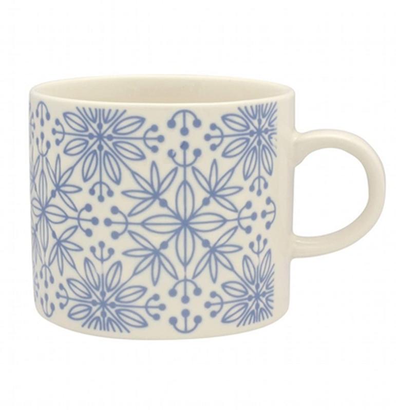 正和(Showa) 井澤コーポレーション(Izawa Corporation) cup of happiness. フラワーモザイク マグ BL サイズ：約W8.9 H7.7 115581340ml/電子レンジ・食洗器可/オーブン・直火・IH不可