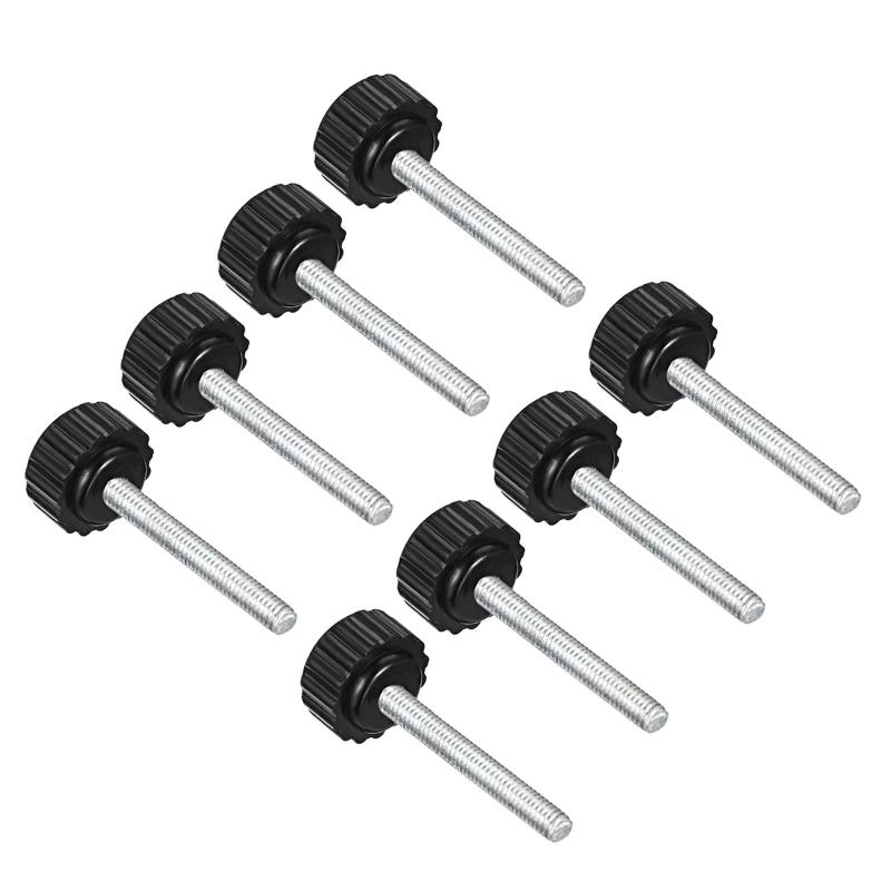 CoCud ローレットクランプノブ、おねじ頭、プラスチックサムスクリューグ リップボルトノブ - (用途: 旋盤機械用) ローレットクランプノブのサイズ --- おねじのサイズ: ;ねじの長さ: ;ヘッド直径: ;全長： ;色：幅広い用途-...