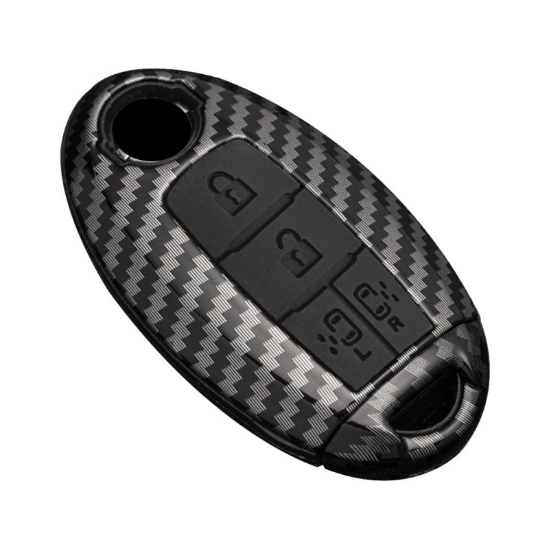 SANRILY 日産向けの キーケース キーホルダー キーカバー ニッサン 新型セレナeパワー エルグランド セレナ C26 C27等に適用 高級 保護 落ちにく 傷 防止 オシャレ シリコン ABSプラスティック