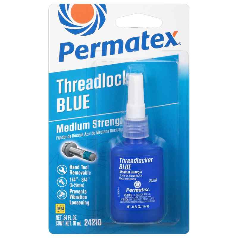 Permatex パーマテックス medium strength threadlocker blue 10 ml bottole (中強度スレッドロッカー(青)(10ml)) 24210中強度(取り外し可能)液色:青粘度(cP):1,200...
