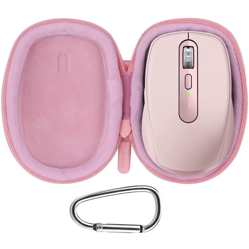 Lebakort収納ケースと互換性のあるLogicool(ロジクール)MX ANYWHERE 3S MX1800GR 静音 BluetoothマウスMX ANYWHERE 3 / ANYWHERE 2S / ANYWHERE 2 (ピンク ...