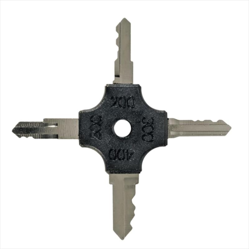 ジェフコム(Jefcom) 盤用マルチキー 4タイプの配電盤・分電盤用の合鍵 BMK-4A用途:配電盤、分電盤用の合鍵特徴1:4タイプのカギに対応特徴2:本体に鍵番号の刻印入り対応:No.500 タキゲン/No.400 タキゲン/No.30...