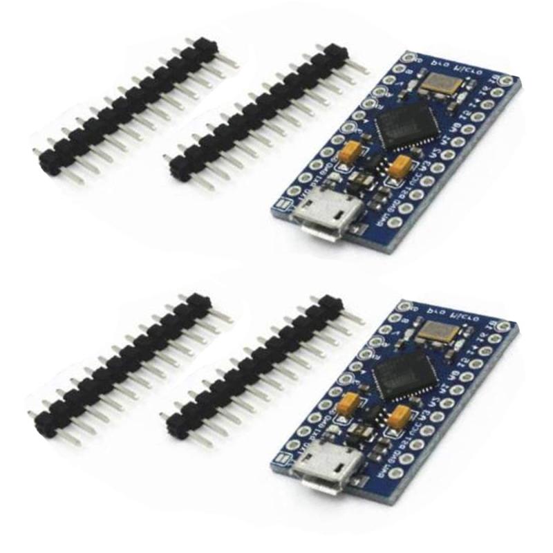 Hailege 2個セット Leonardo ProマイクロATmega32U4 5V / 16MHzブートローダーマイクロUSB Leonardo ProマイクロArduino対応Arduino IDEv1.0.1でサポート5V / 16...