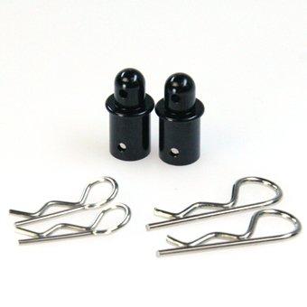 イーグル模型 ALボディマウントキャップ(ショート)・ボディクリップ付 品番3733U-BK