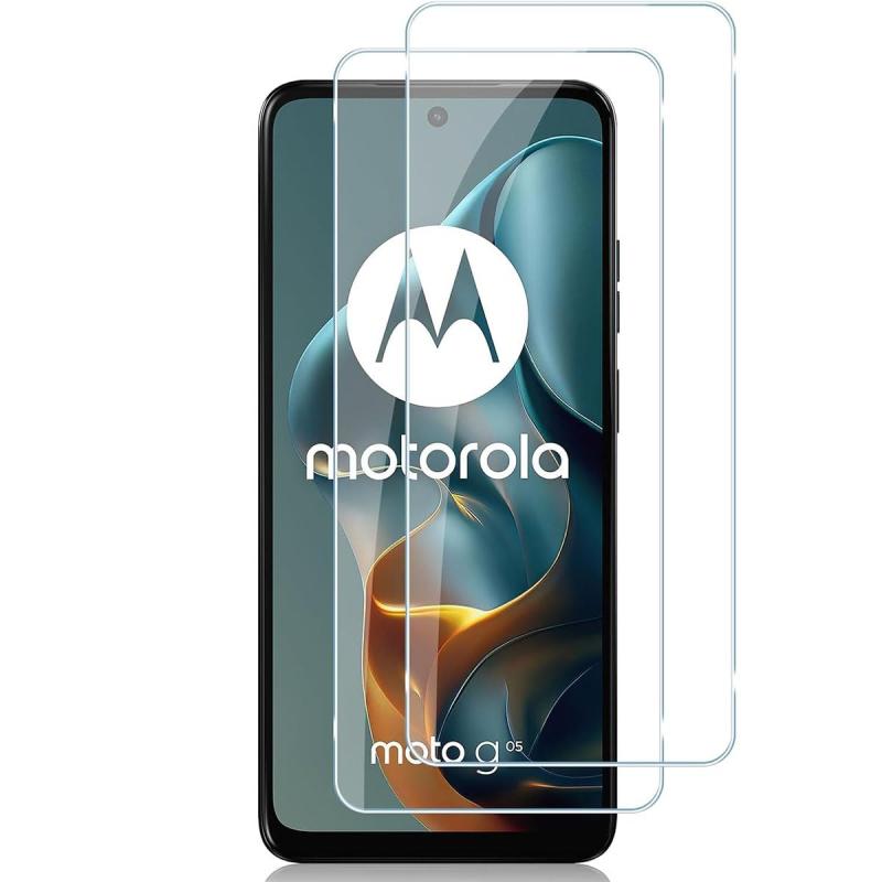 Gosento For MOTO G05 フィルム【2枚セット】2.5Dラウンドエッジ加工 日本旭硝子素材AGC 高透過率 For MOTO G05 強化ガラスフィルム 硬度9H MOTO G05 対応【対応機種】Moto G05 の曲面エ...