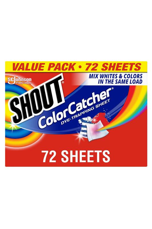 Shout?Color Catcher Dye Trapping Sheets, 72.0 Count