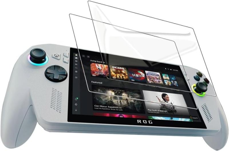 Gosento For ROG Xbox Ally/ROG Xbox Ally X フィルム (2025年発売) 7インチ【2枚セット】2.5Dラウンドエッジ加工 日本旭硝子素材AGC 高透過率 ROG Xbox Ally X 強化ガラスフ...