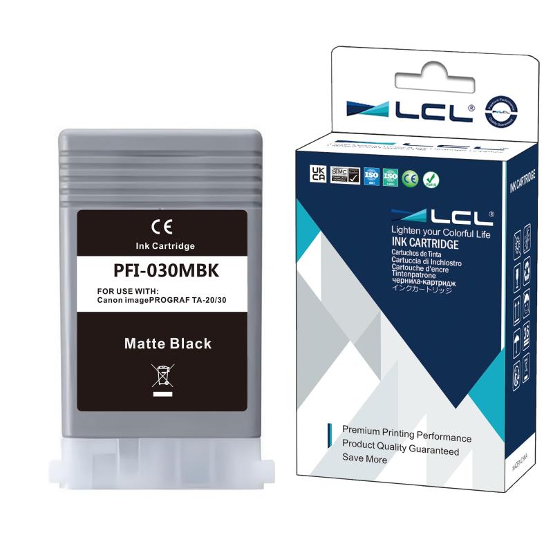 LCL Canon用 キャノン用 PFI030 PFI-030 PFI030MBK PFI-030MBK 3488C001 顔料（1パック マットブラック） 互換インクカートリッジ 対応機種：Canon ImagePrograf TA-20...
