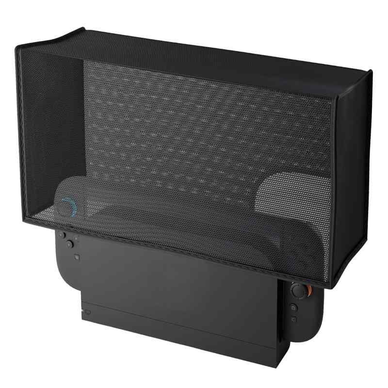 Switch 2用メッシュダストカバー【新登場-防塵】AriKroii スイッチ2用ドックカバー オックスフォード材料 排熱設計 キズ防止 防塵カバ ー 全面保護 使いやすい お手入れ簡単 (メッシュブラック)【Switch2専用に設計】【...