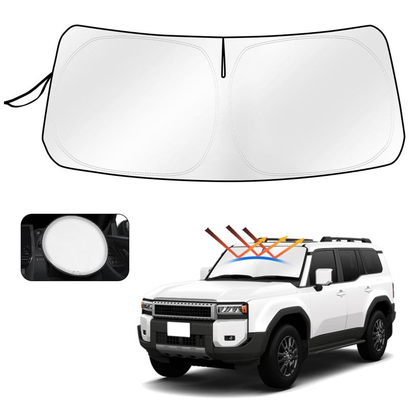 CARTIST トヨタ ランドクルーザー250 ランクル250 サンシェード Land Cruiser サンセット 2024~現行 サンライン サンフィア フロントサンシェード 日よけ 遮光 シェード UVカット 車中泊 カスタムパー【適用...