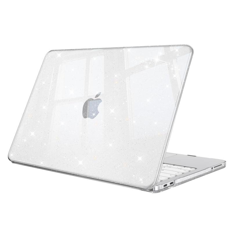 Fintie MacBook Neo 用ケース 13インチ A18 Proチップ 2026 透明保護カバー 薄型 軽量 耐衝撃性 傷防止 排熱口設計 おしゃれ (モデル番号A3404)(キラキラクリア)【対応機種】MacBook Neo 2...