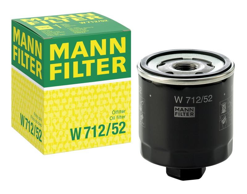 マンフィルター(MANN FILTER) オイルフィルター W712/52純正品質のオイルフィルター純正同等品