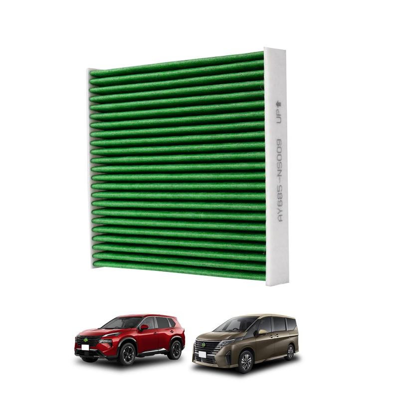 Kotesoto ニッサン/スズキ用 エアコンフィルター DCC2009 カーエアコン用フィルター セレナ C25/26/27 カーエアコンフィルター エクストレイル T31系 車用エアコンフィルター PM2.5除去 花粉除去 特適合メーカ...