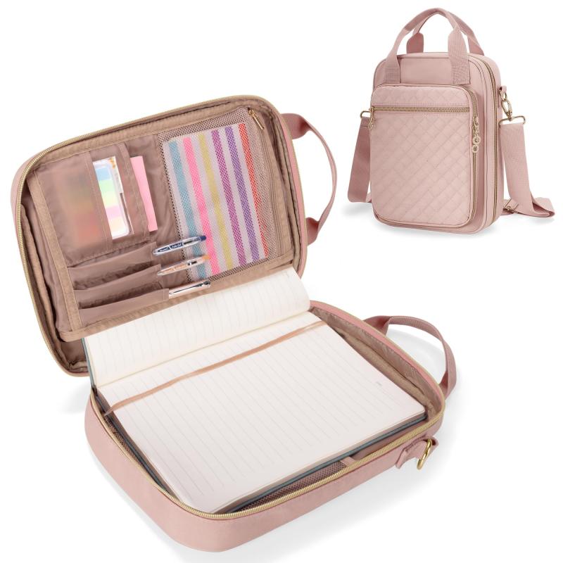 [Teamoy] ノートカバー B5 ショルダー 日記帳カバー 手帳カバー ペン差し付き 手帳セット 収納 持ち運び ユニセックス【機能】このノートカバー(ショルダーバッグ)はB5/A5のノート、日記、書籍、iPadを保護し、文房具やオフィ...