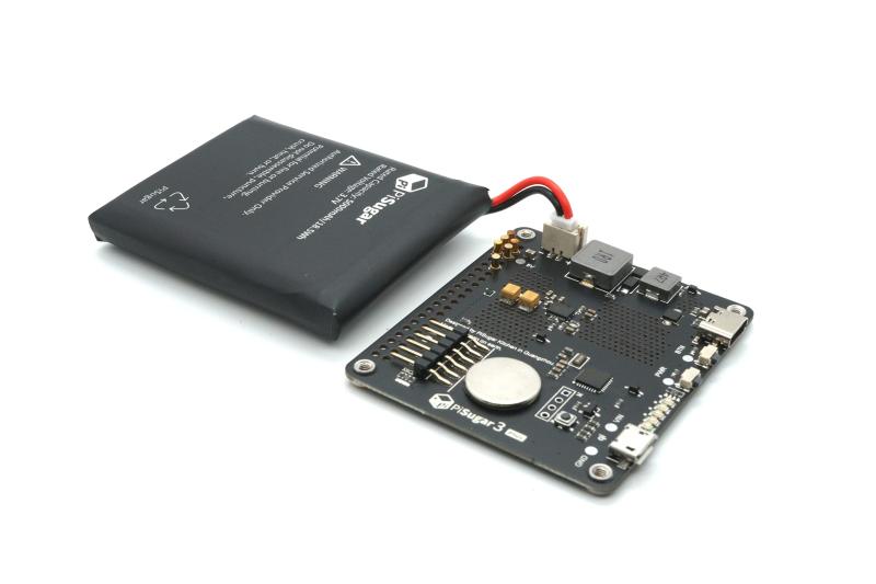 Pisugar 3 Plus Portable 5000 mAh UPS Lithium Battery Power Module Platform for Every Raspberry Pi 3B/3B+/4B Model Access...