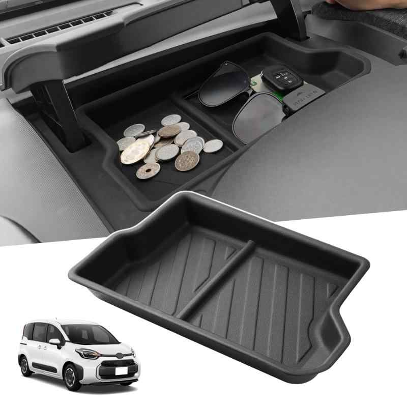LIMSTYLE トヨタ 新型 シエンタ 10系 運転席アッパーボックス 収納トレイ マット SIENTA 10系 内蔵型 収納ボックス 保護パッド 小物入れ 全グレード対応 耐高温 TPE素材 R4.8～現行 アクセサリー カ1.【適合車...