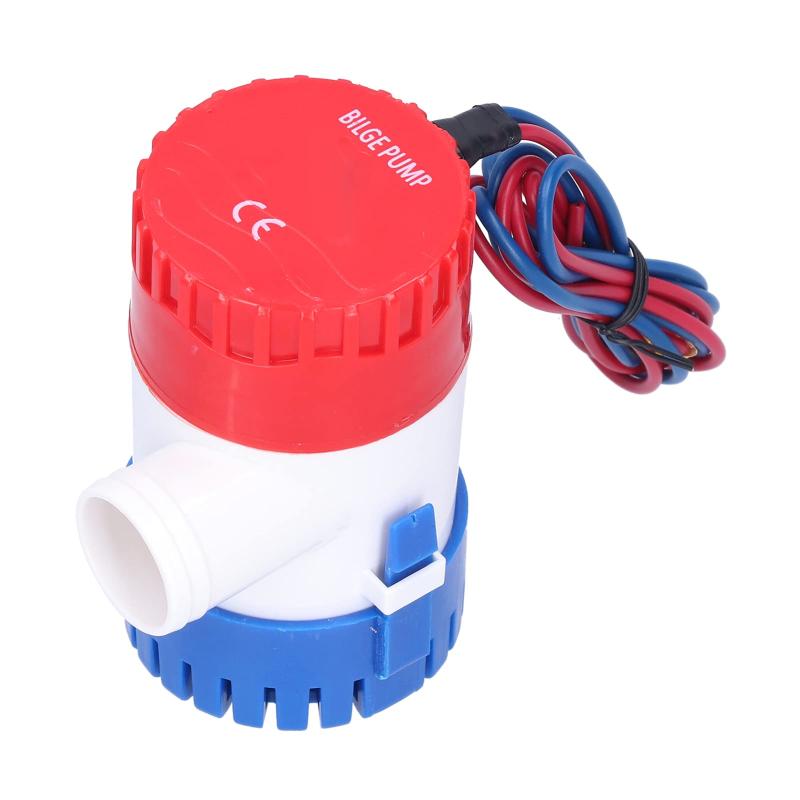 ビルジポンプ電動水中排水小型半自動 12V/24V 350/500/750/1100GPH パワーアップボート[人間化されたデザイン] 掃除と操作が簡単で、使いやすさを提供します。【高効率性能】低騒音で安定した動作、長期使用に適しています。...