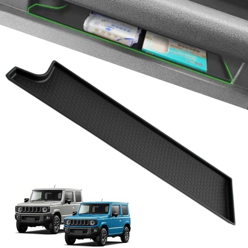 Eiksouvi スズキ ジムニー ノマド ジムニー トレイ JC74W 5 ドア AT 車専用 センターコンソールトレイ ジムニー ノマド パーツ 収納マット JIMNY NOMADE 5ドア 収納ボックス 滑り止め防汚水洗い可能 【対応...